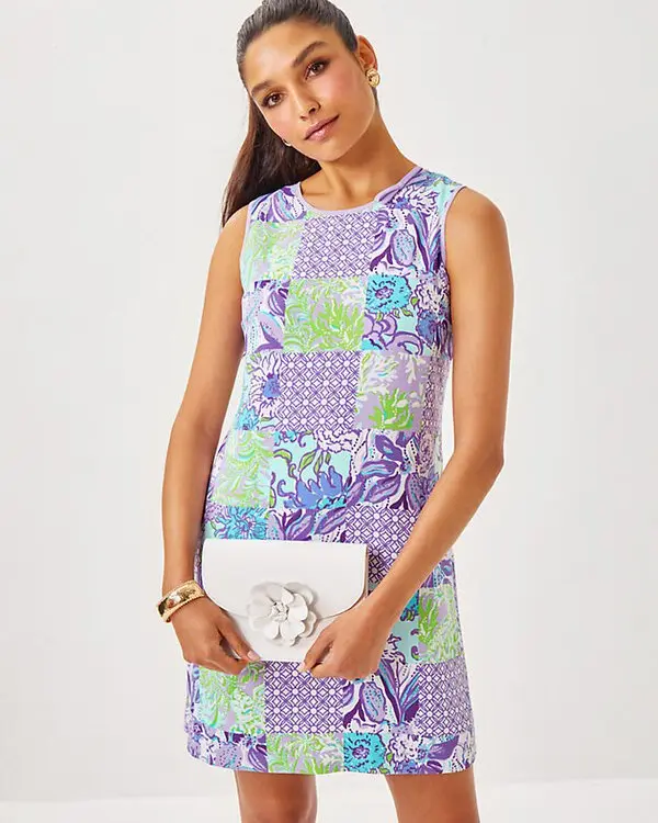 Lilly Pulitzer Julienne Shift Dress - Multi Juicy Story Patch | Editorialist