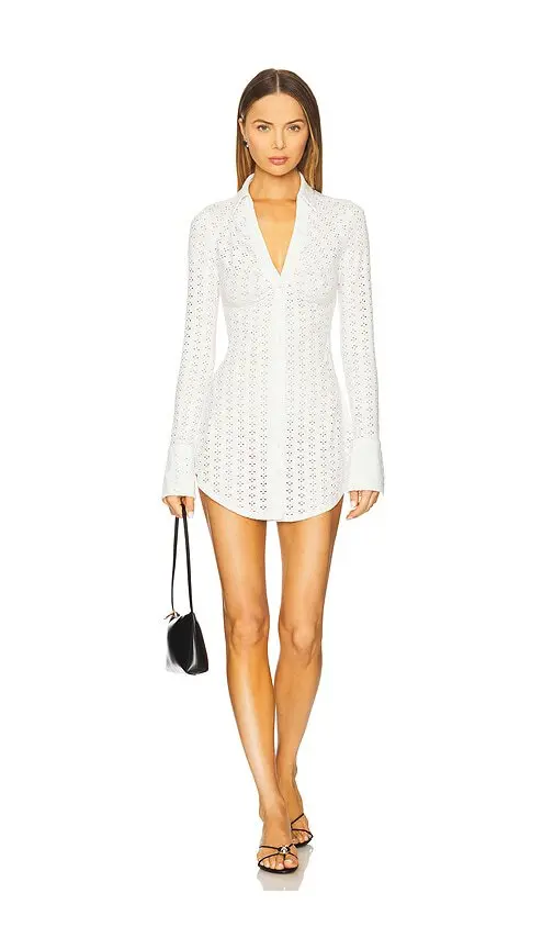STONE COLD FOX X Eyelet Knit Mini Dress
