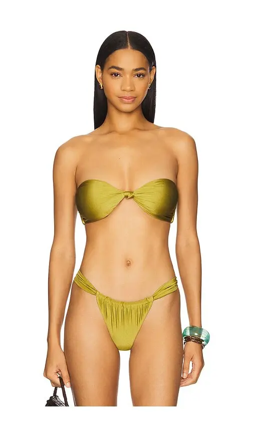 LOVERS AND FRIENDS Adore You Bikini Top - Olive Green