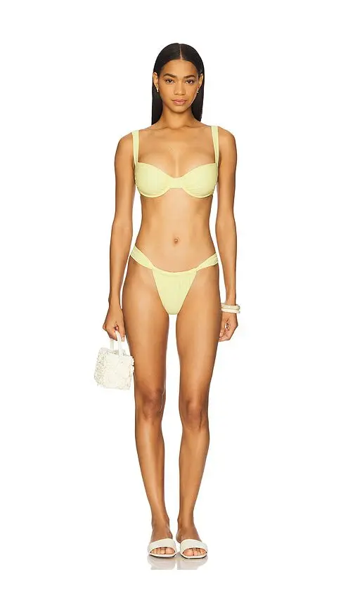 LOVERS AND FRIENDS Chasing Sunsets Bikini Top - Yellow