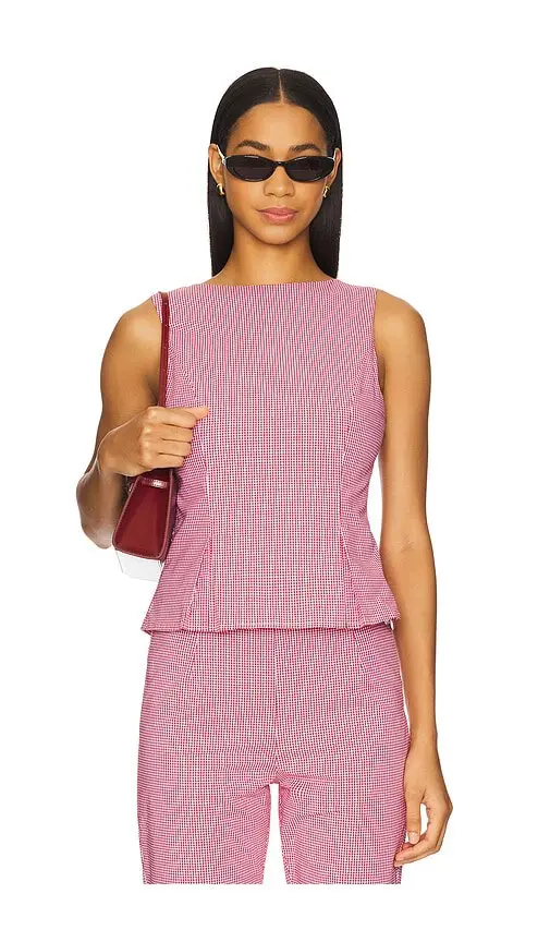 MORE TO COME Drea Peplum Top