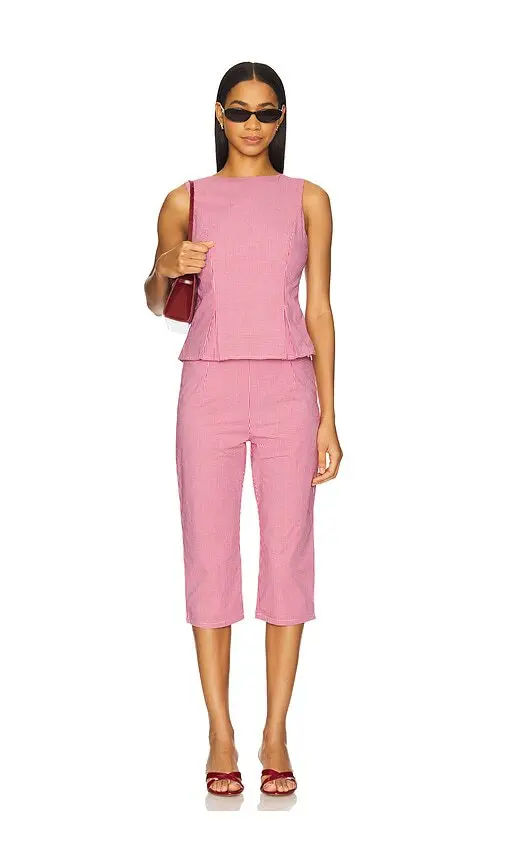 MORE TO COME Drea Peplum Top