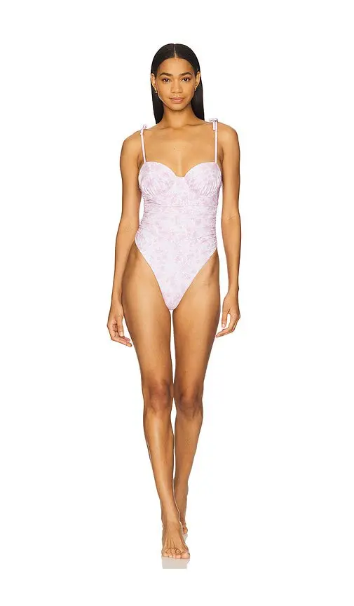 Tularosa Mar One Piece - Pink Flower