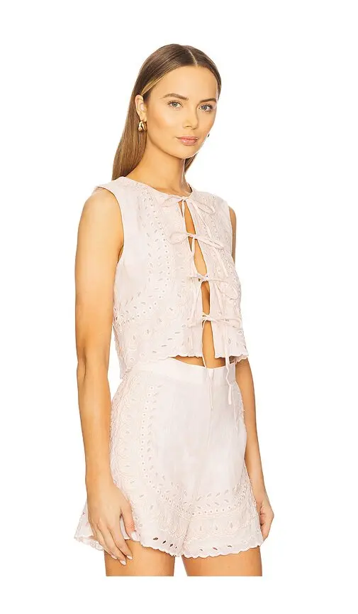 KARINA GRIMALDI Aurora Embroidered Vest