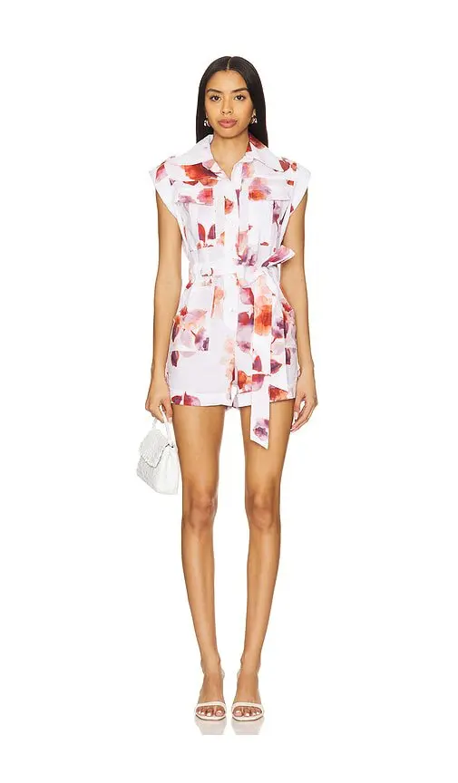 KARINA GRIMALDI Cheyenne Floral Romper - Pink Paradise