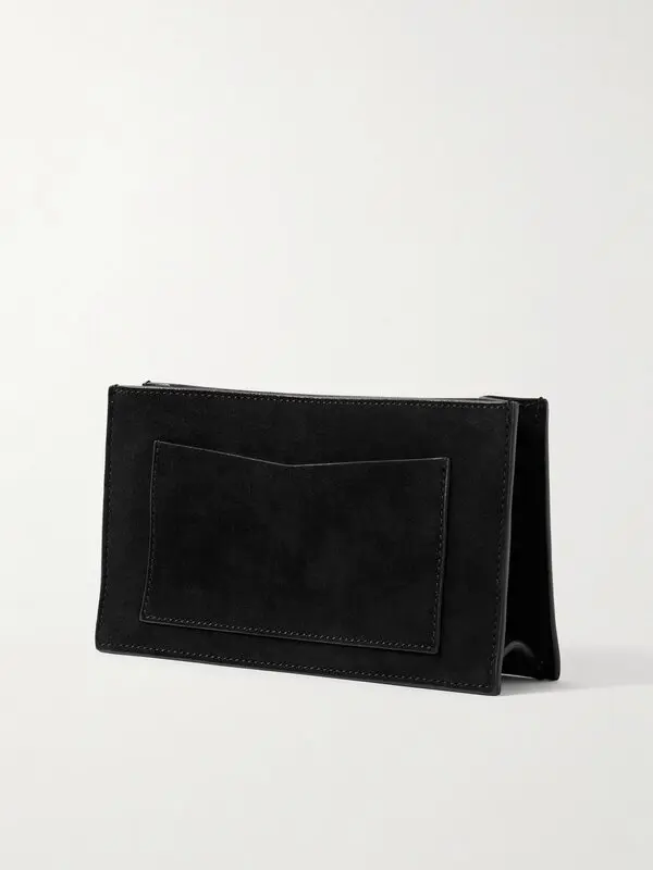 METIER Ease Suede Clutch - Black