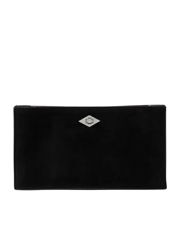 METIER Ease Suede Clutch - Black