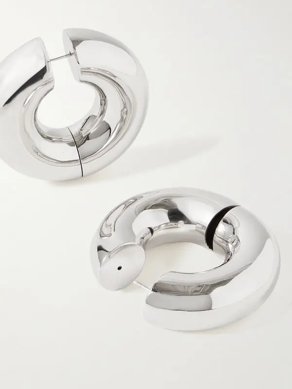 UNCOMMON MATTERS Stratus -plated Hoop Earrings - Silver