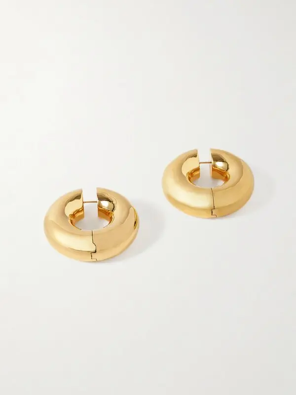 UNCOMMON MATTERS Stratus -plated Hoop Earrings - Gold