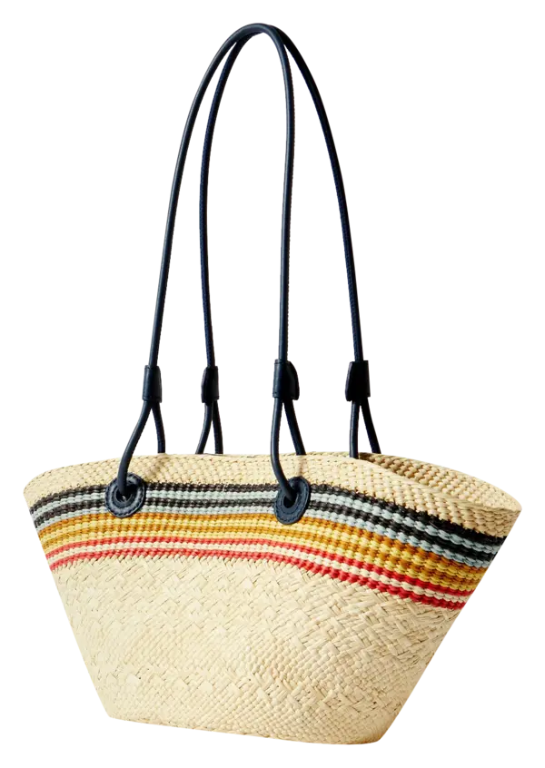 Loewe Anagram Small Raffia Tote