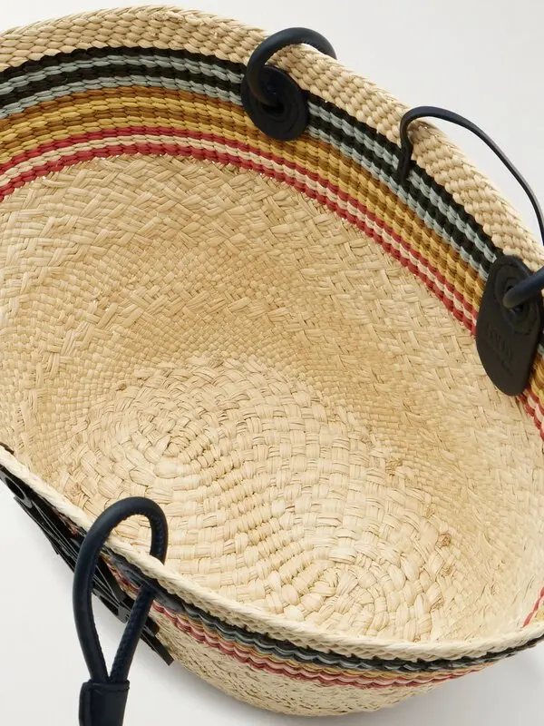Loewe Anagram Small Raffia Tote