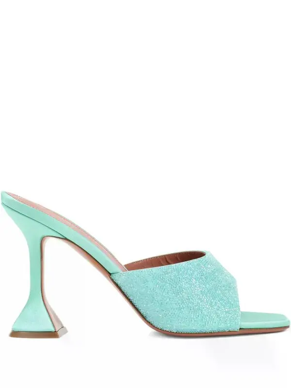 Amina Muaddi Lupita Sandals - Green