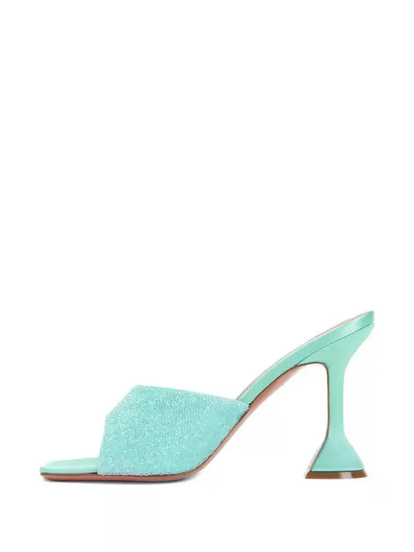 Amina Muaddi Lupita Sandals - Green