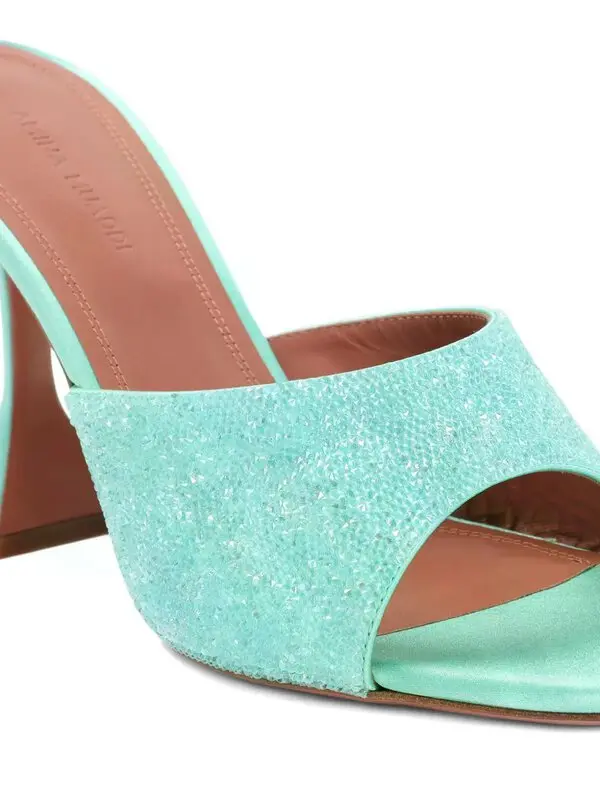 Amina Muaddi Lupita Sandals - Green