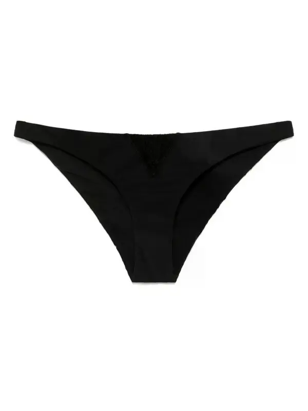 Kiki De Montparnasse Lace Inset Bikini Bottom - Black