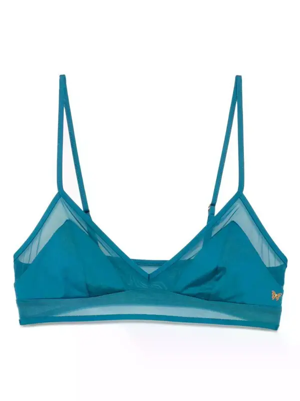 Kiki De Montparnasse Peep Show Bikini Top - Blue