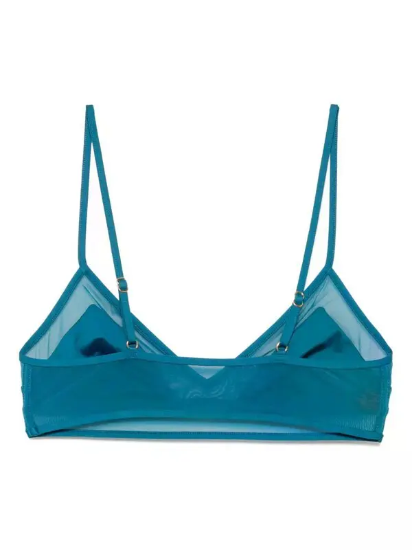 Kiki De Montparnasse Peep Show Bikini Top - Blue