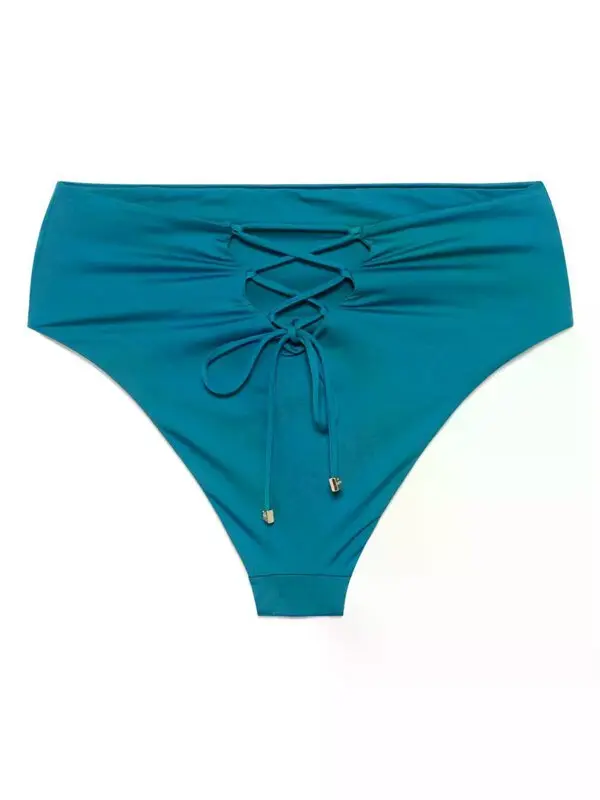 Kiki De Montparnasse Lace-up Bikini Bottom - Blue