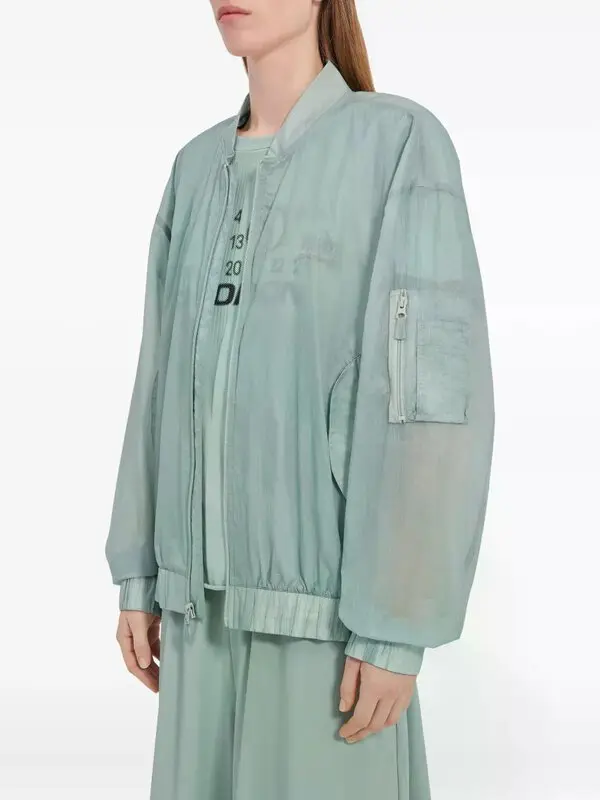 MM6 MAISON MARGIELA X SALOMON Numbers-print Bomber Jacket - Blue