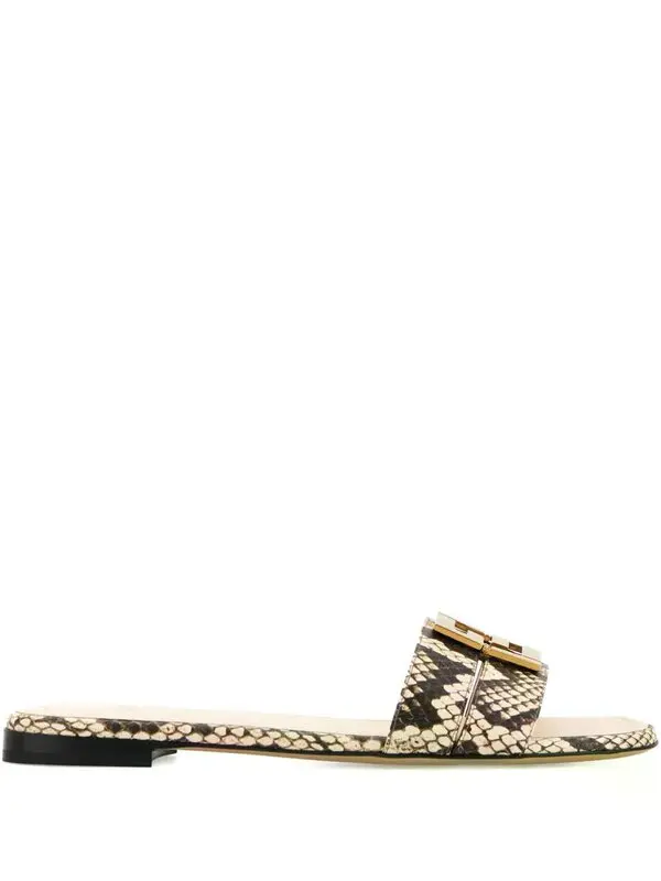 Fendi Ffold Slides - Neutrals