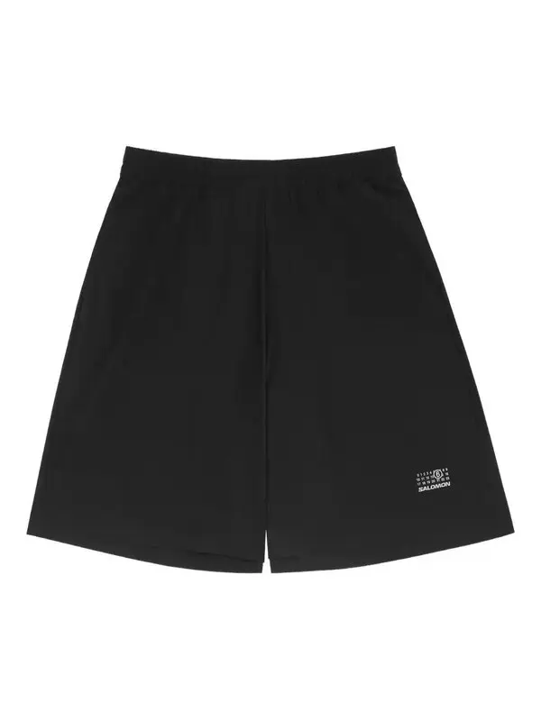 MM6 MAISON MARGIELA X SALOMON Numbers-print Shorts - Black