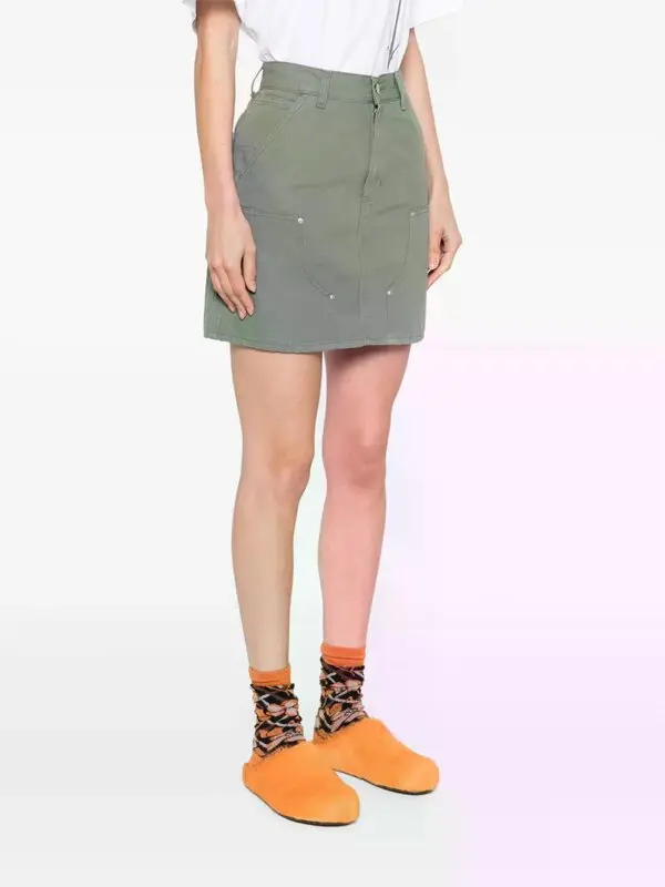 Carhartt Work In Progress Double Knee Mini Skirt - Green