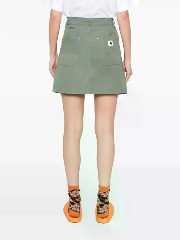 Carhartt Work In Progress Double Knee Mini Skirt - Green
