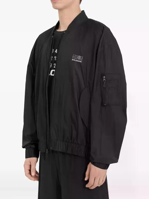 MM6 MAISON MARGIELA X SALOMON Numbers-print Jacket - Black