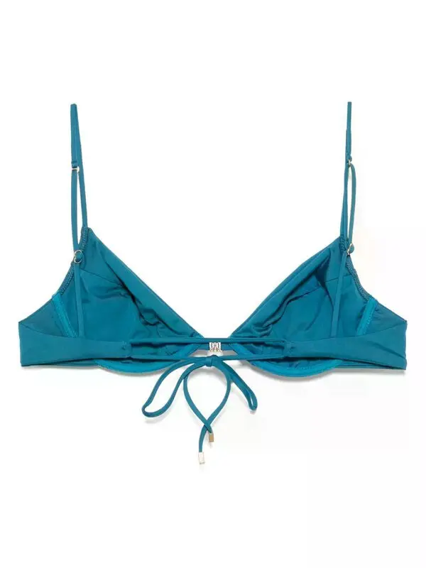 Kiki De Montparnasse Lace-up Demi Bikini Top