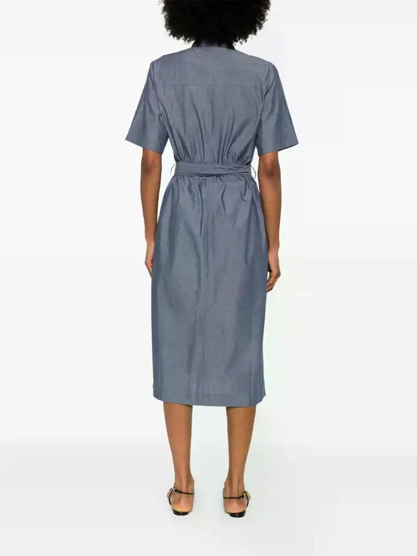 Maison Kitsuné Double-pocket Midi Shirt Dress