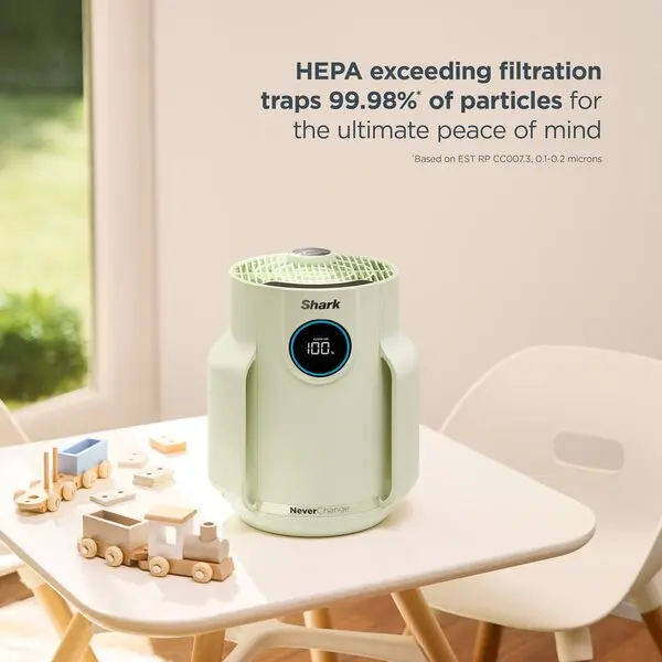 SHARK Neverchange Compact Pro Air Purifier - Honeydew
