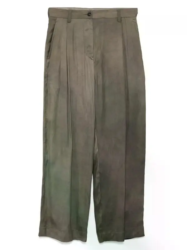 ZIGGY CHEN Collaged Wide Leg Trousers