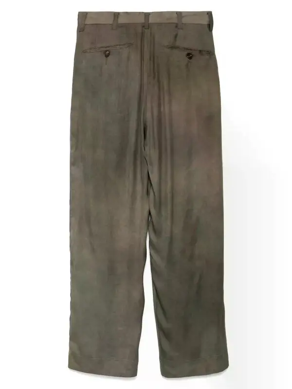 ZIGGY CHEN Collaged Wide Leg Trousers