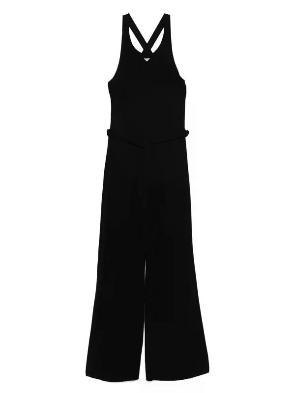 Emporio Armani Logo-embellished Jumpsuit - Black