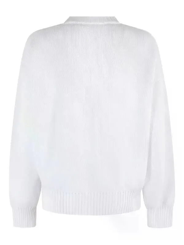 RÓHE V-neck Sweater - White