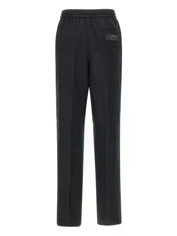 Iceberg Logo-patch Trousers - Black