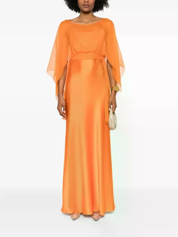 alberta ferretti orange dress Alberta Ferretti