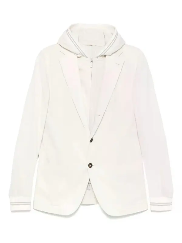 Eleventy Layered-effect Blazer - Neutrals