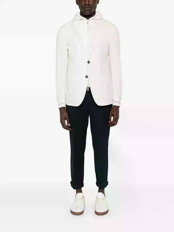 Eleventy Layered-effect Blazer - Neutrals