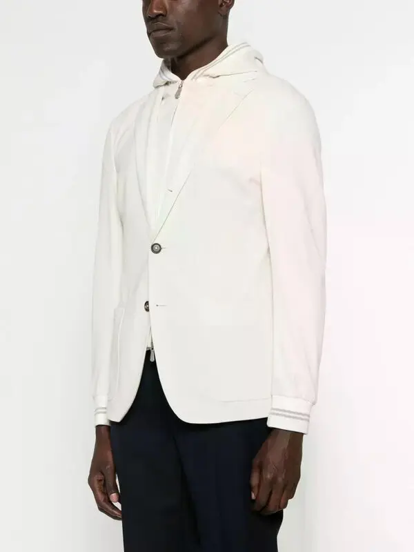 Eleventy Layered-effect Blazer - Neutrals