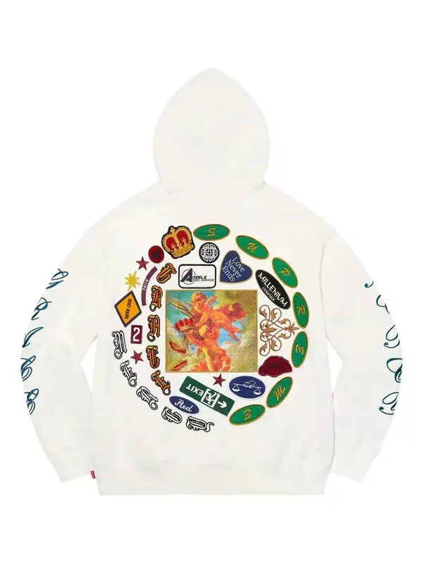 Supreme Patches Spiral Hoodie