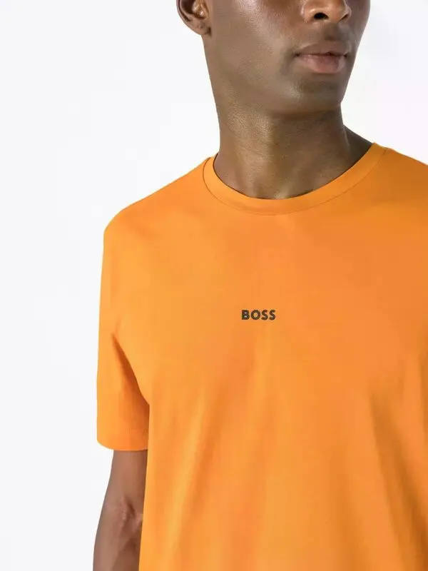 BOSS Logo-print Stretch-jersey T-shirt