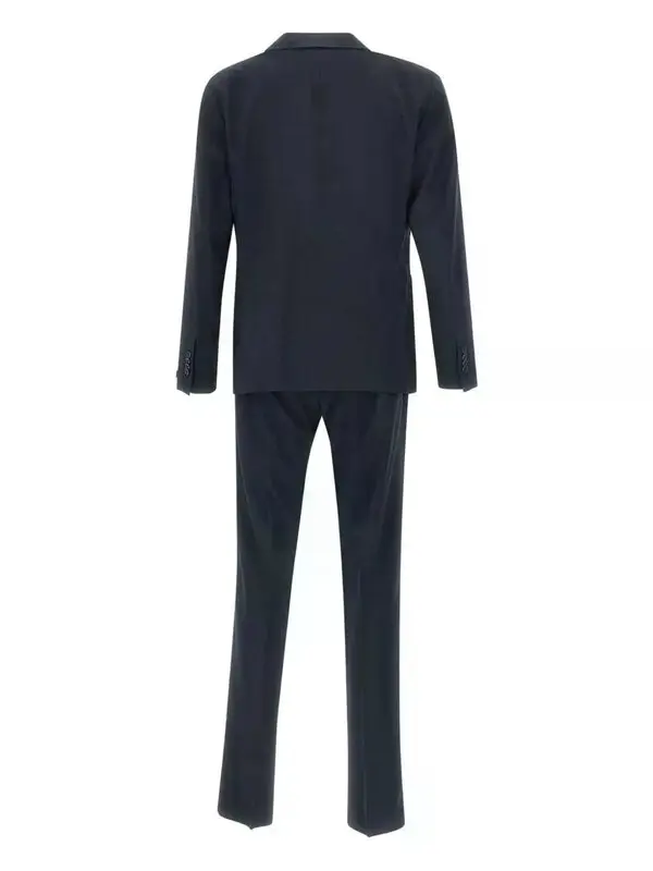 Tagliatore Brooch-detail Suit - Blue