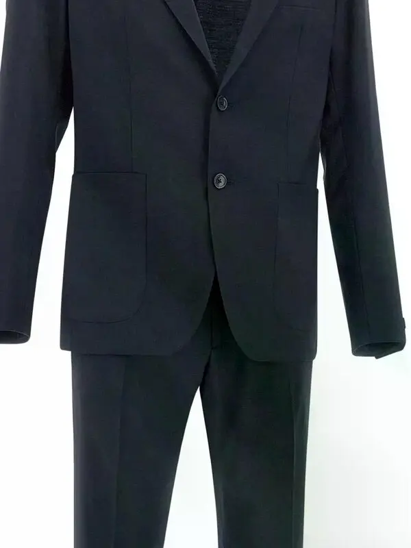 Tagliatore Brooch-detail Suit - Blue