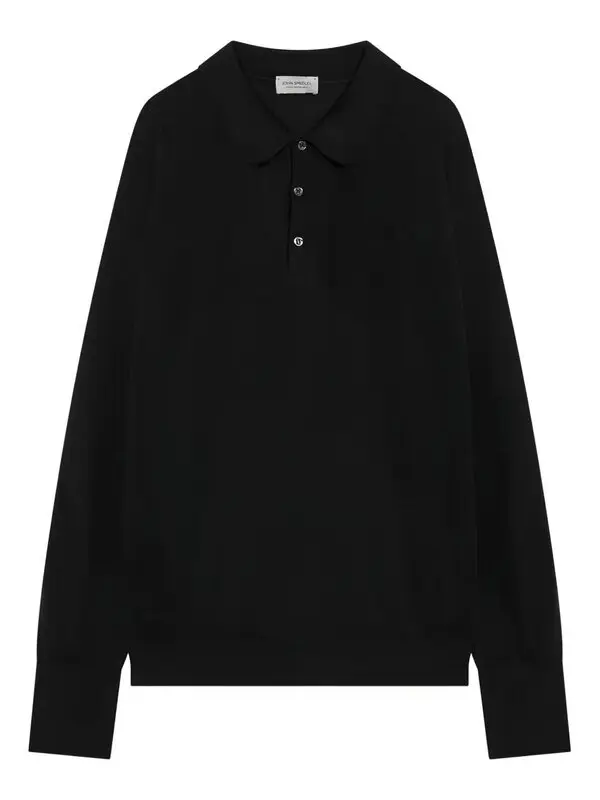 John Smedley Finchley Polo Shirt - Black