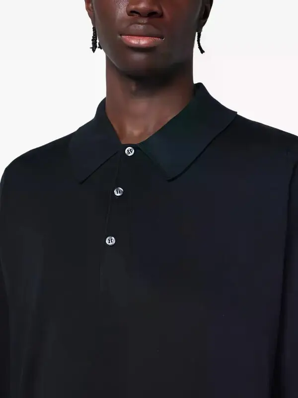 John Smedley Finchley Polo Shirt - Black