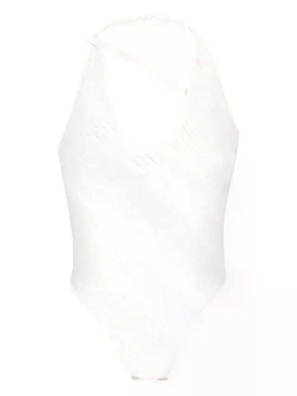 LANEUS Knitted Swimsuit - White