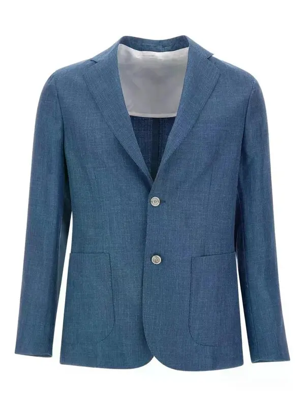 BARBA NAPOLI Single-breasted Blazer - Blue