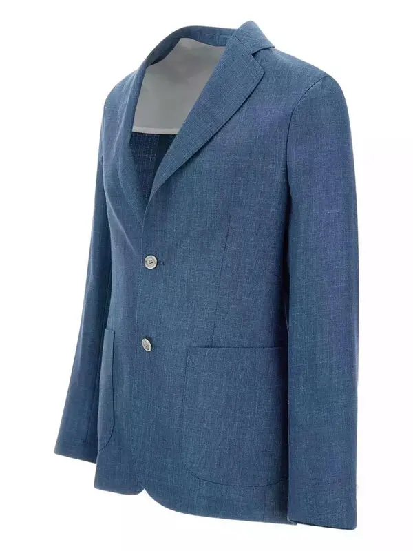 BARBA NAPOLI Single-breasted Blazer - Blue