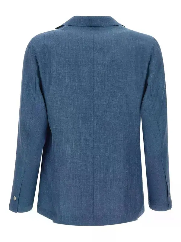 BARBA NAPOLI Single-breasted Blazer - Blue